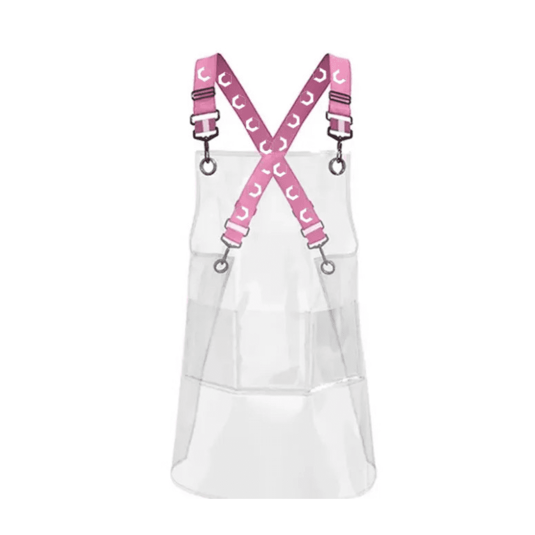 TPU Apron Clear w/ Pink Straps - Barnes Products